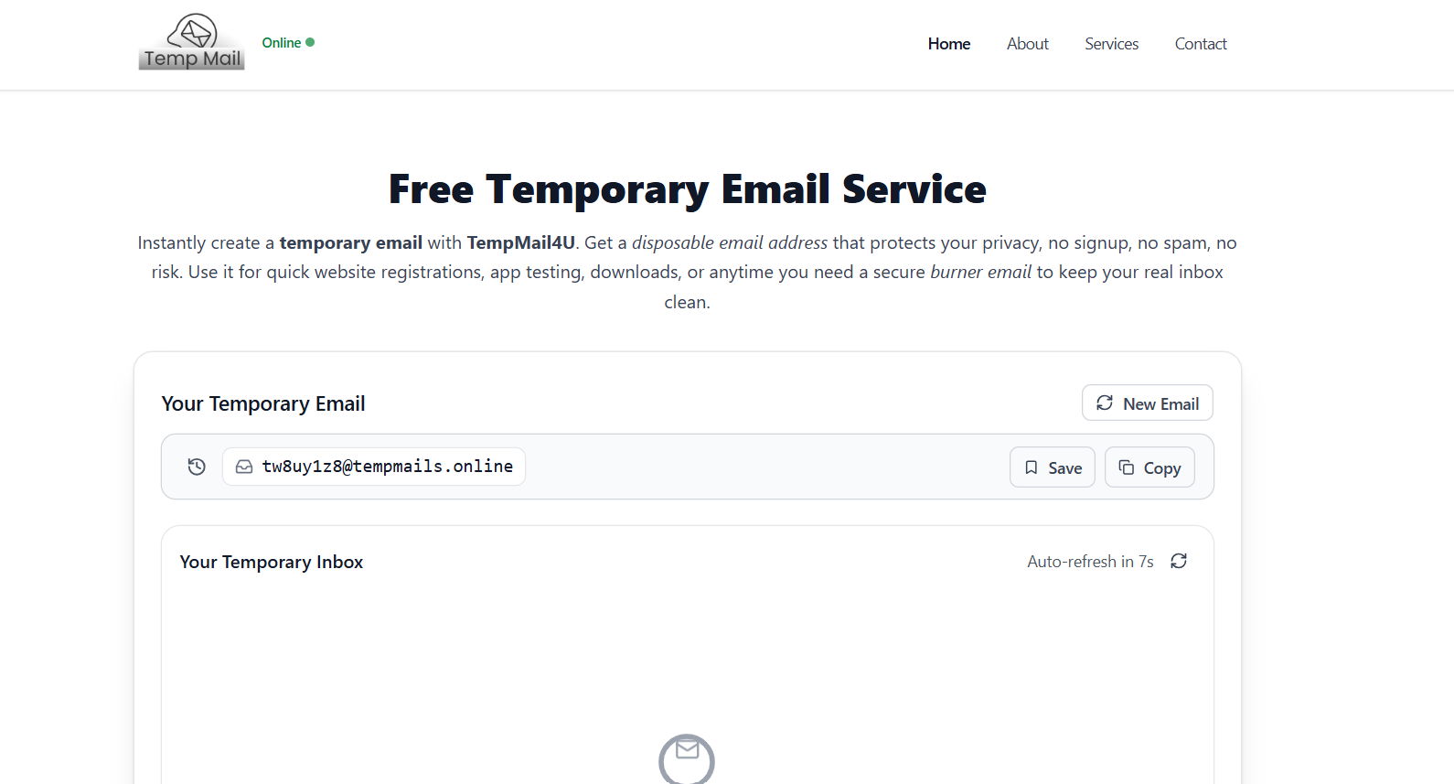 Compare Temp Mail Options | TempMail4U